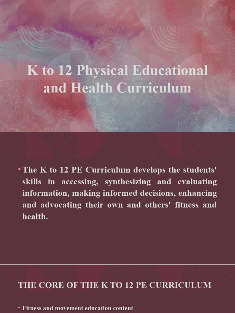 Kto12 PE and Health Curriculum | PDF