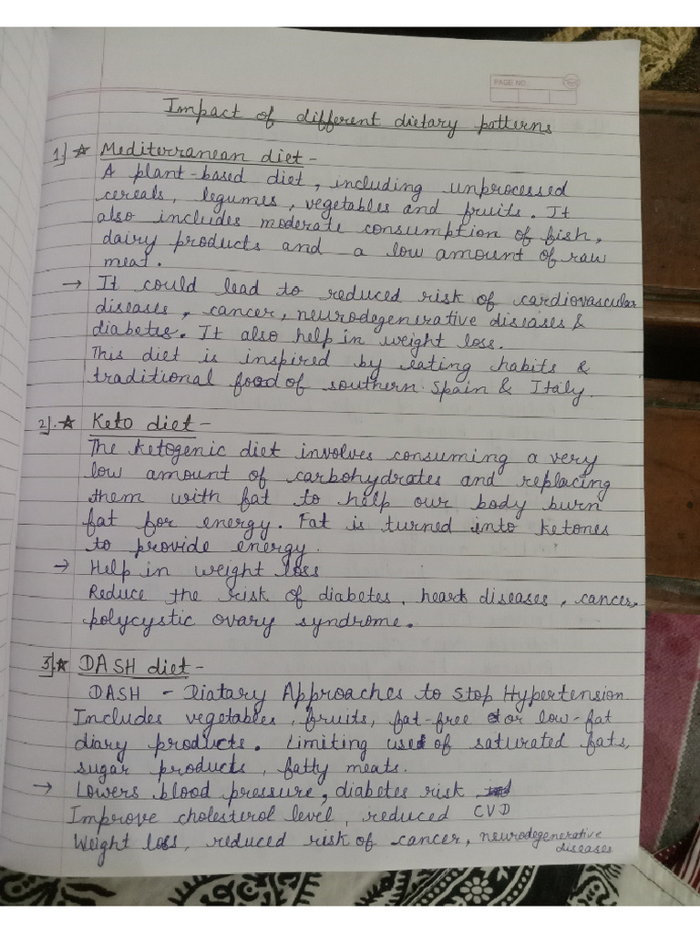 different dietary patterns | PDF