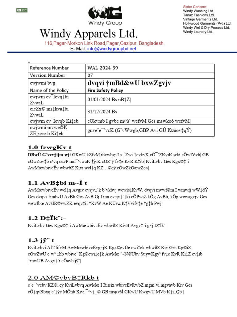 Fire Safety Policy-24 | PDF