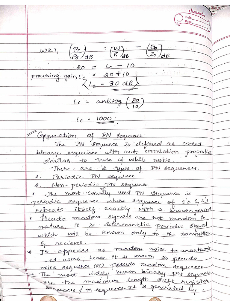 DC Notes Module 3 From Generation of PN Sequences | PDF DC Notes Module 3 From Generation of PN Sequences | PDF