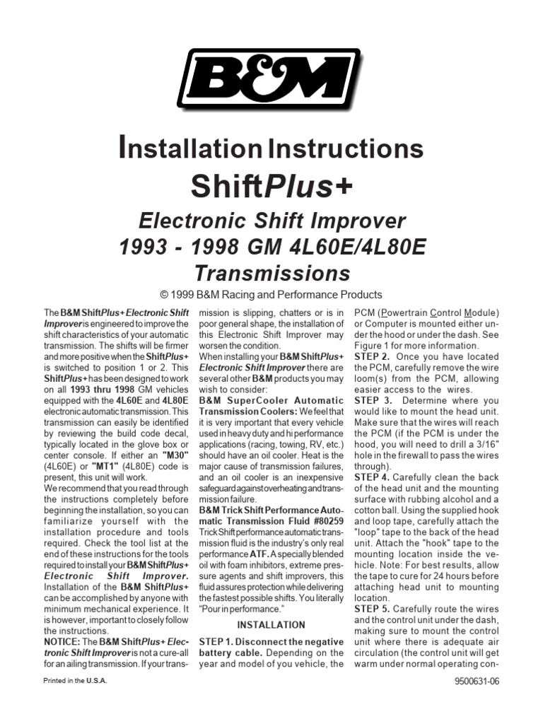 Installation Instructions | PDF | Electrical Connector | Car