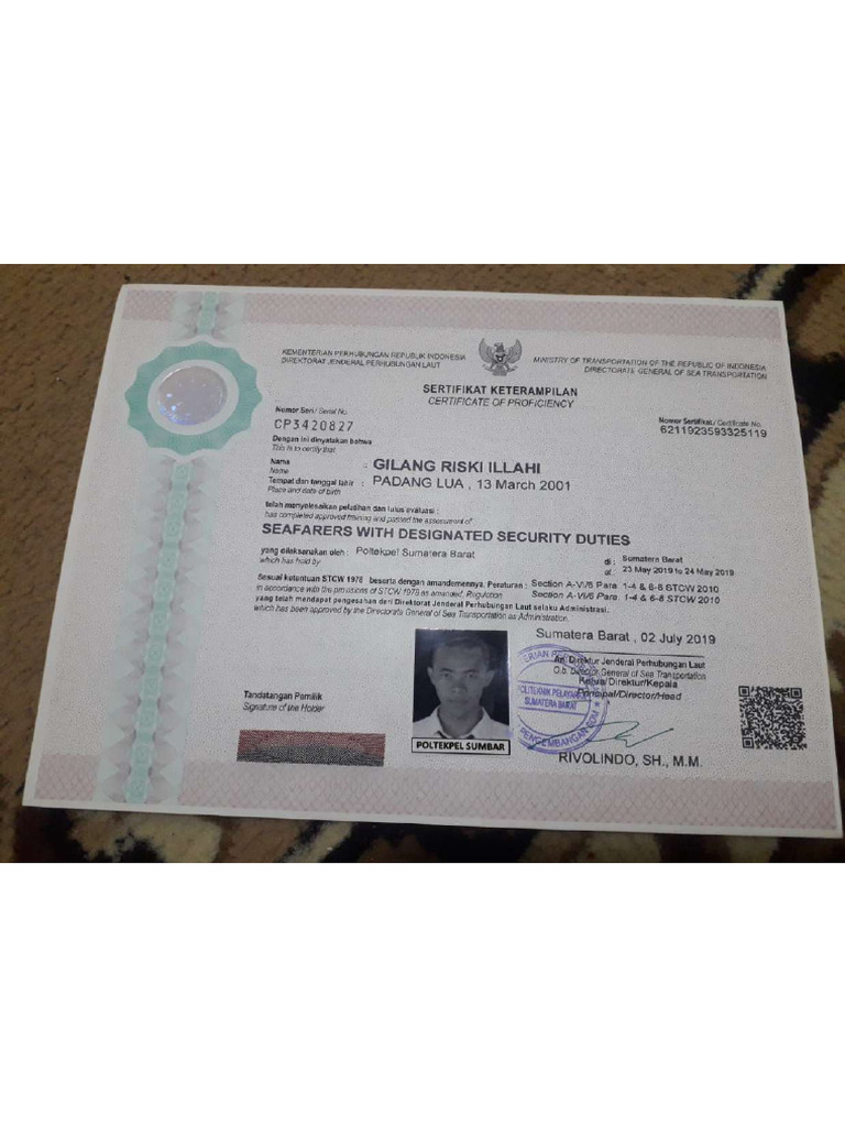 Sertifikat Gilang Riski Ilahi | PDF