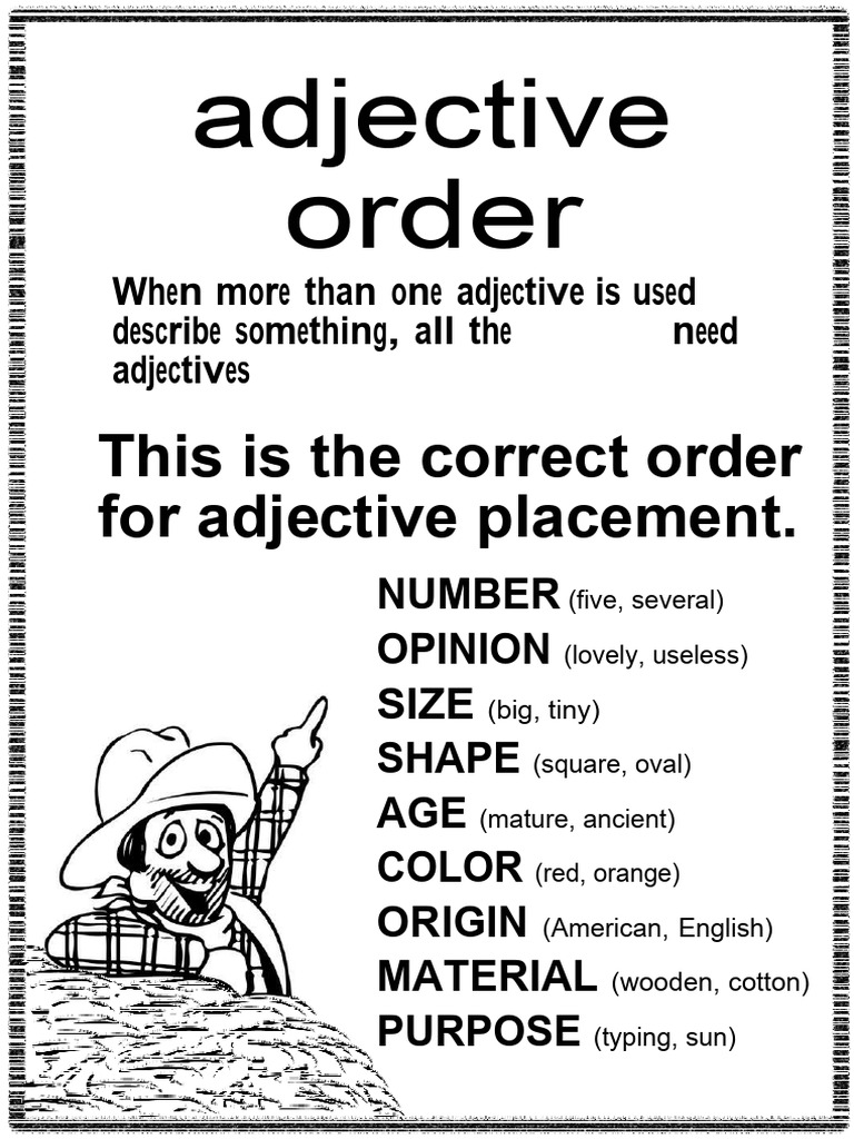 Adjective Order | PDF