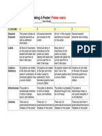 Poster-Making Rubrics for Evaluation | PDF