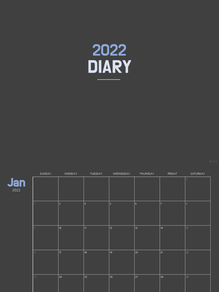 2022 Diary | PDF