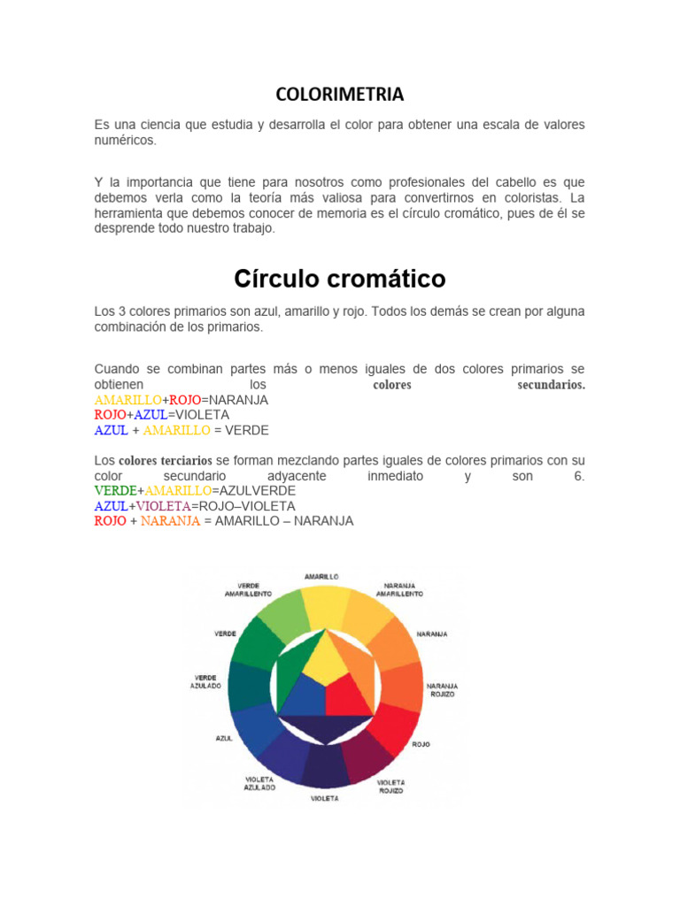 COLORIMETRIA | PDF | Color | Amarillo