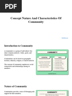 Key Characteristics of Community | PDF | Community | Traditions