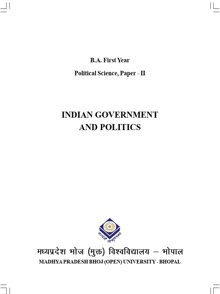 Indian Govt Politics | PDF | Political Science | Government