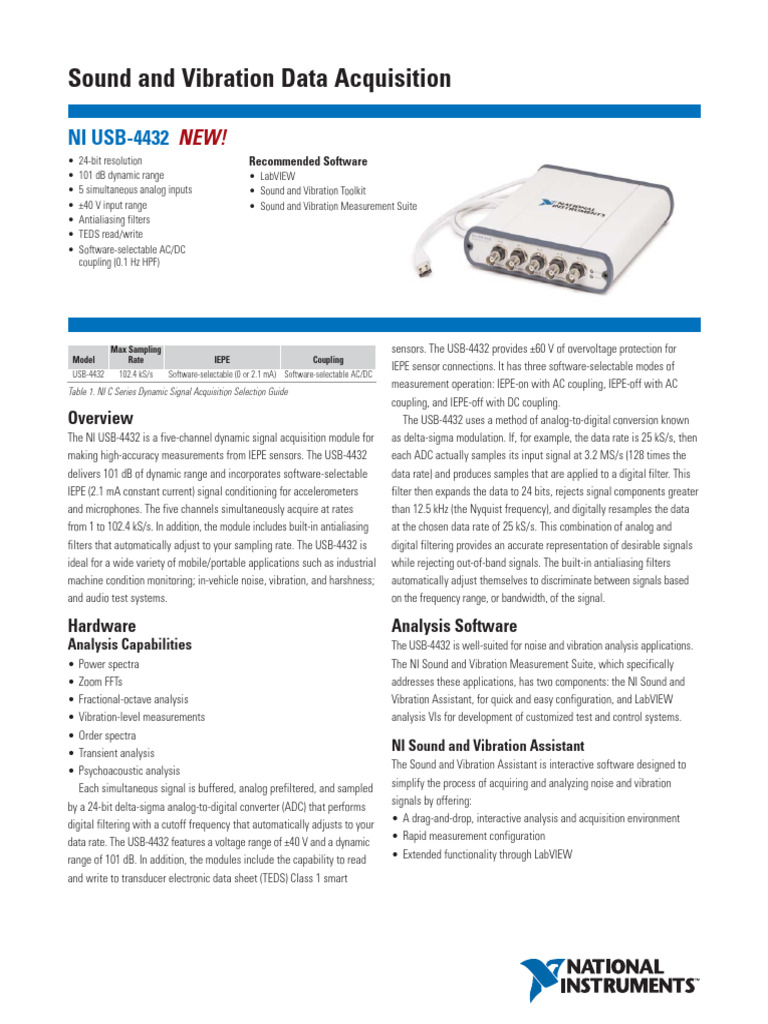 01 National Instruments 2 | PDF | Analog To Digital Converter ...