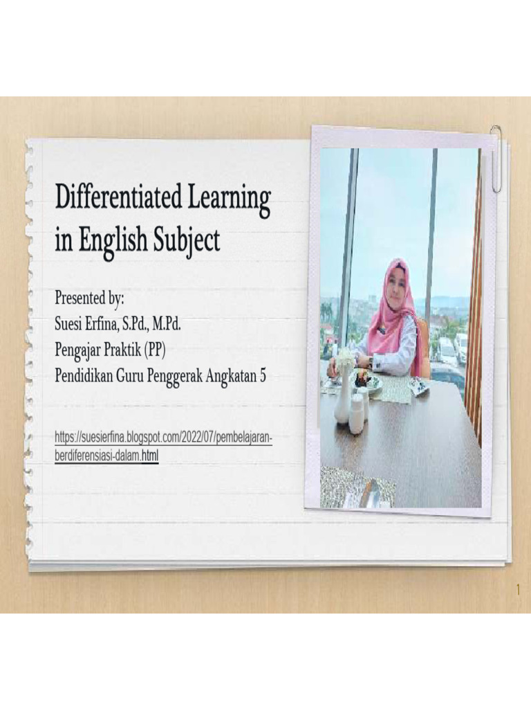 Differentiated Learning in English Subject | PDF | Learning | Differentiated Instruction