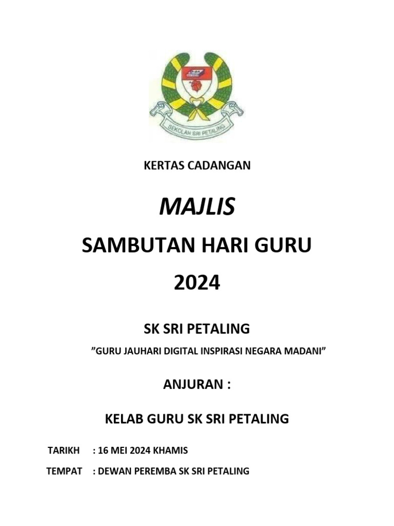 Kertas Kerja Majlis Persaraan | PDF