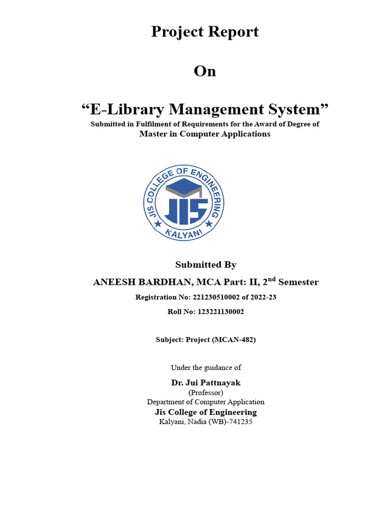 Lms Report2 (Final) | PDF | Libraries | Computer Security