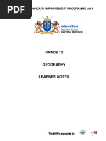 Geography Revision Rural Urban Settlements Grade 12 Notes Prep and Exam ...