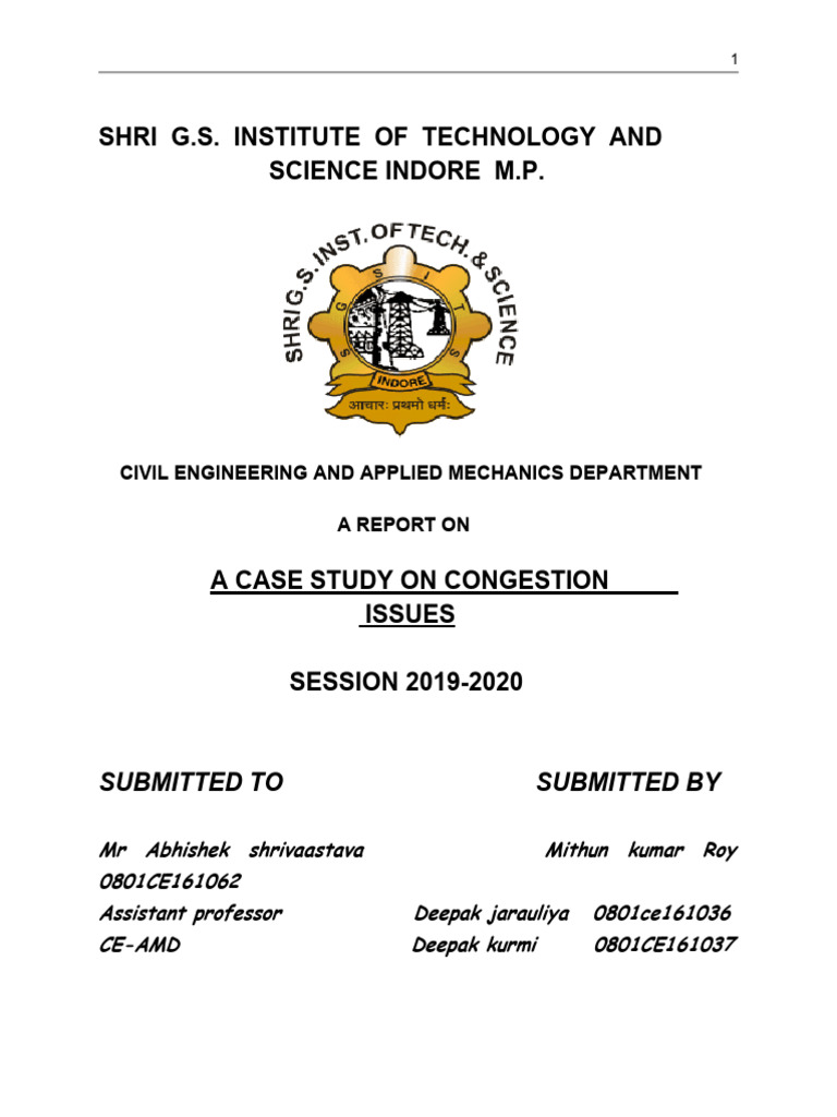 Transport Report Pdf Traffic Congestion Traffic