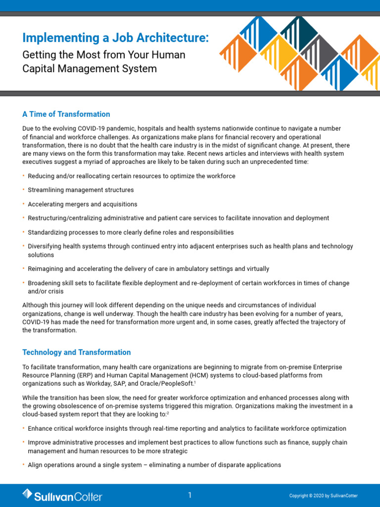 Implementing A Job Architecture Getting The Most From Your Human ...