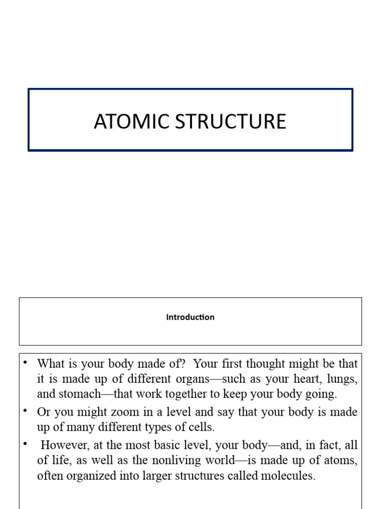 Understanding Atomic Structure Basics | PDF | Chemical Compounds | Atoms