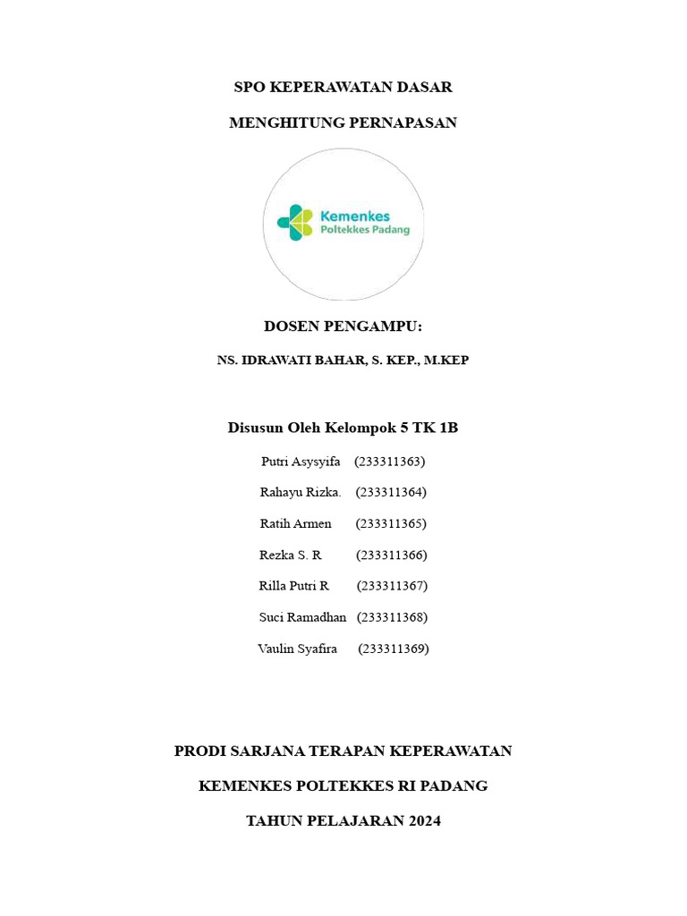 SOP Kel 5 | PDF | Pengembangan Diri | Kesehatan Holistik