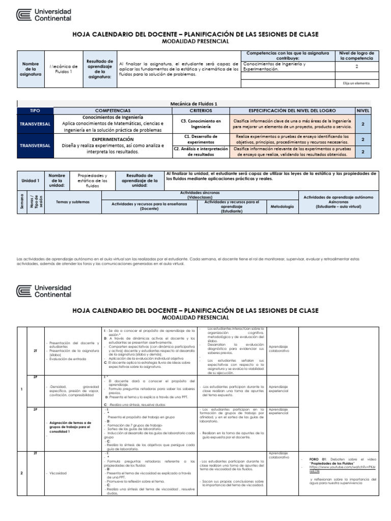SILABUS | PDF | Ingeniería | Maestros