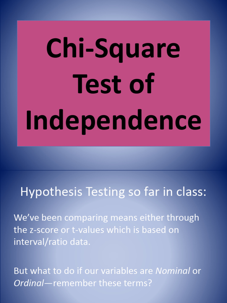 Qm Ppt 9 Chi Square Download Free Pdf Statistical Hypothesis Testing Chi Squared Test