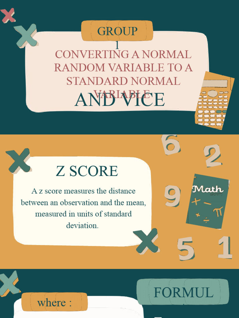 Converting A Normal Random Variable To A Standard Normal Variable And Vice Versa Pdf