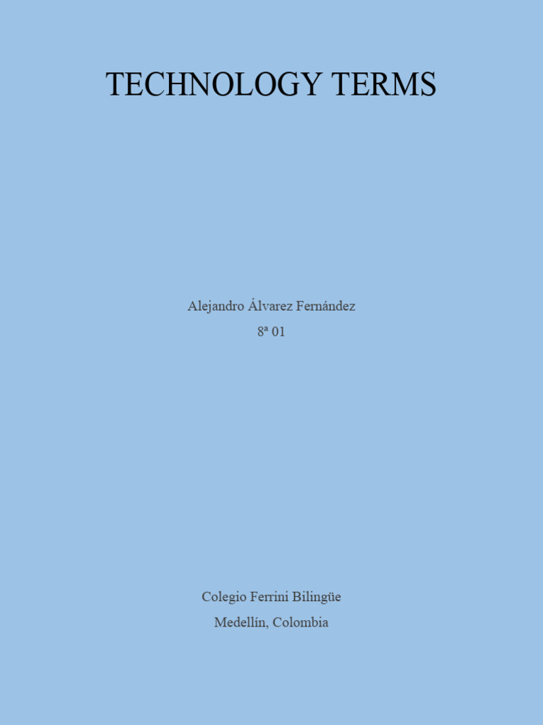 Technology Terms 2.0 | PDF | Internet | Computer Network