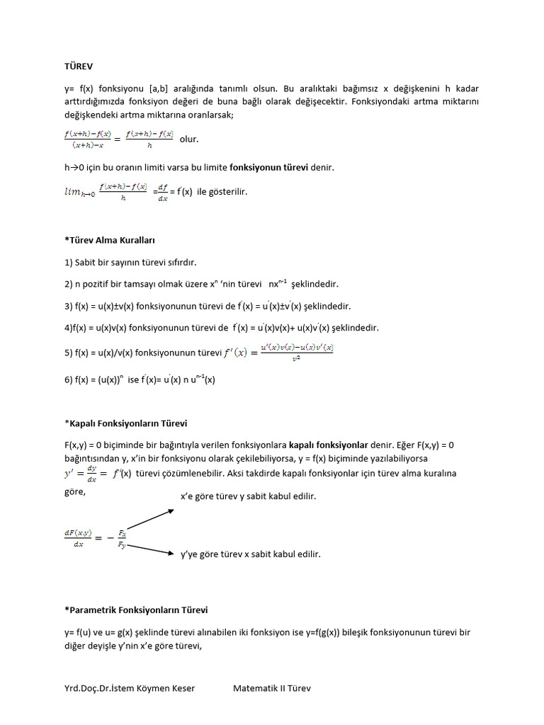 Türev | PDF