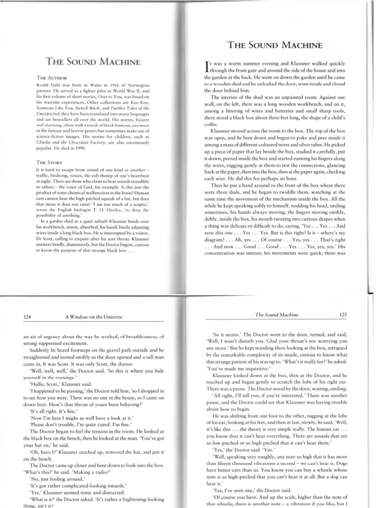 The sound machine | PDF | Sound | Ear