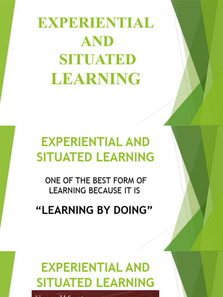 Experiential and Situated Learning | PDF