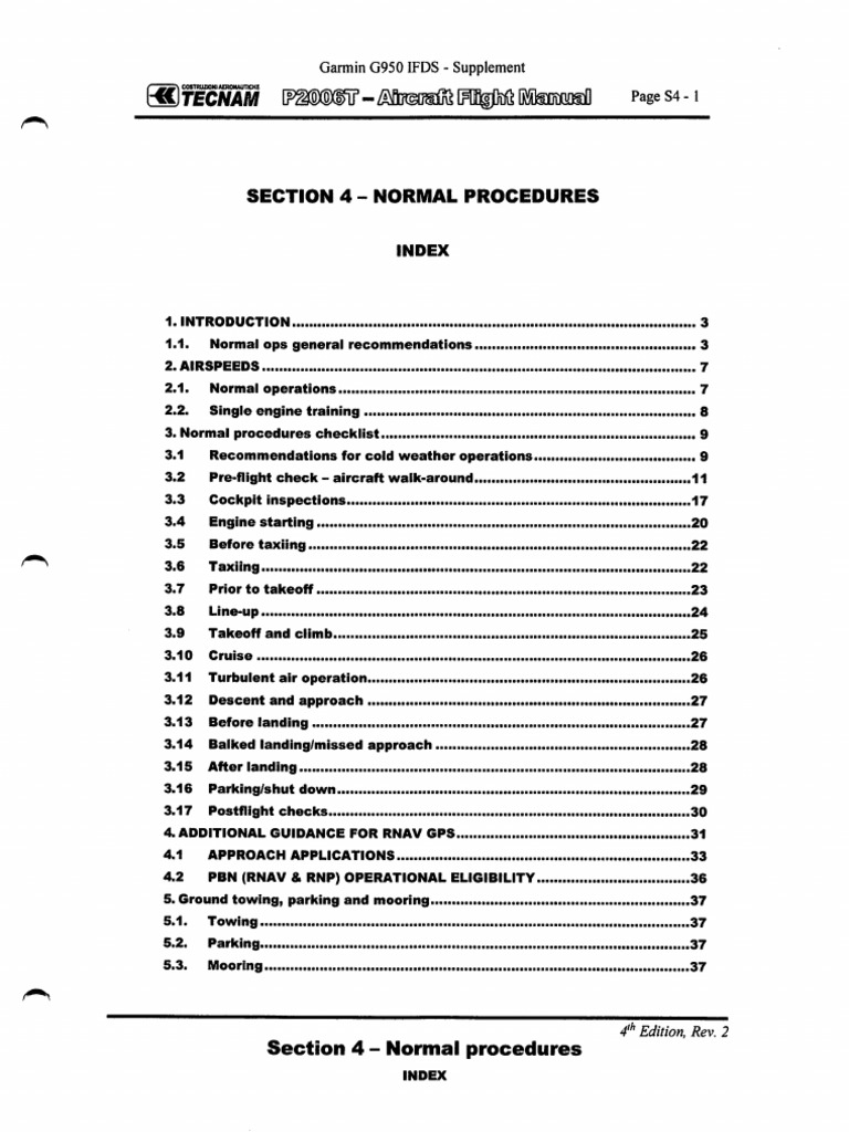Tecnam P2006t POH Section 1 | PDF | Longitude | Navigation