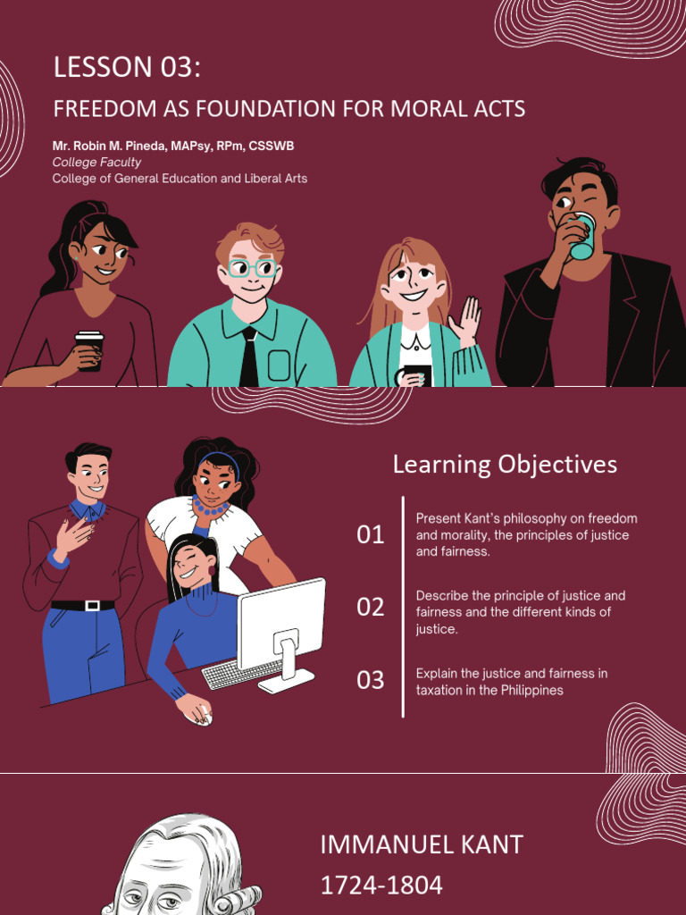 Lesson 3 Freedom As Foundation of Moral Acts | PDF