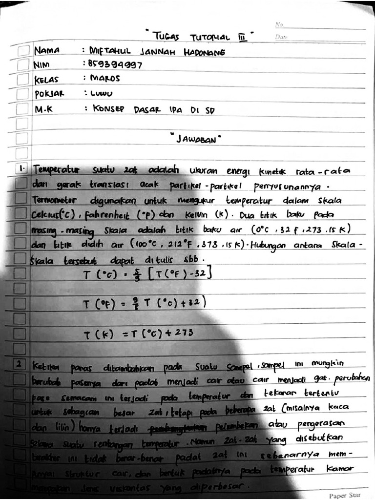 Tugas 3 Konsep Dasar Ipa Di SD | PDF