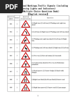 UK Road Signs Cheat Sheet and Flashcards | PDF