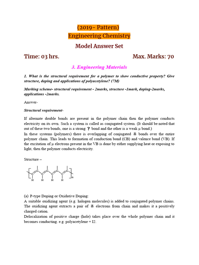 Engineering Chemistry Model Answer Set Unit 3,4,5,6 | PDF | Corrosion ...