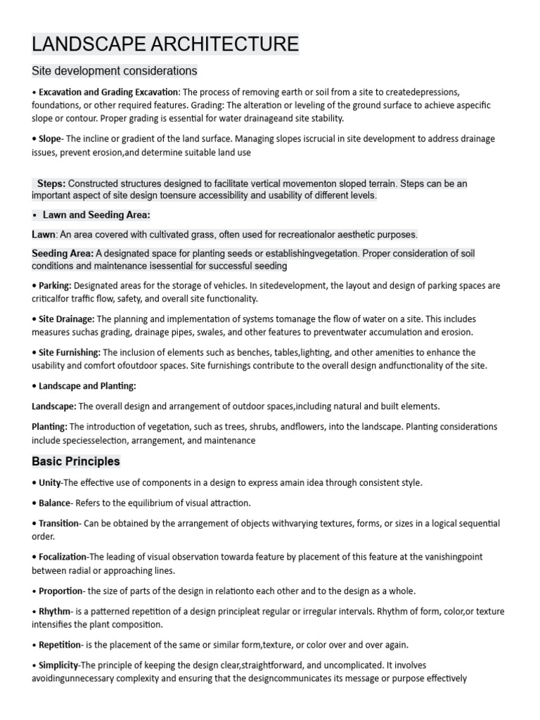 Landscape Architecture Lec 2 | PDF | Trees | Leaf