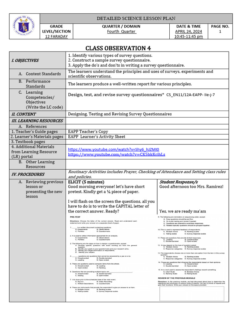 Survey Questionnaire Design | PDF | Survey Methodology | Questionnaire