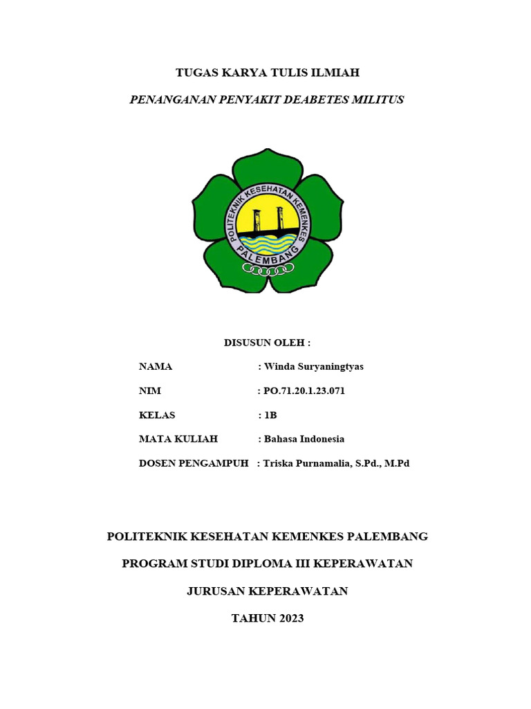 TUGAS KARYA TULIS - Winda | PDF