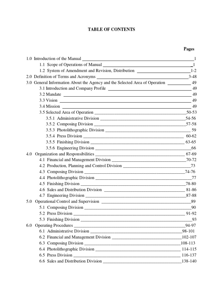 Npo Operations Manual | PDF | Paper | Color