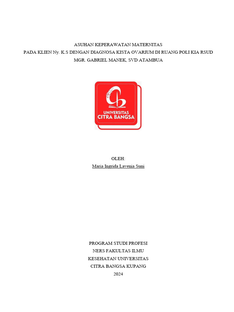 LP & Resume Kista Ovarium Maria.i.l.suni | PDF