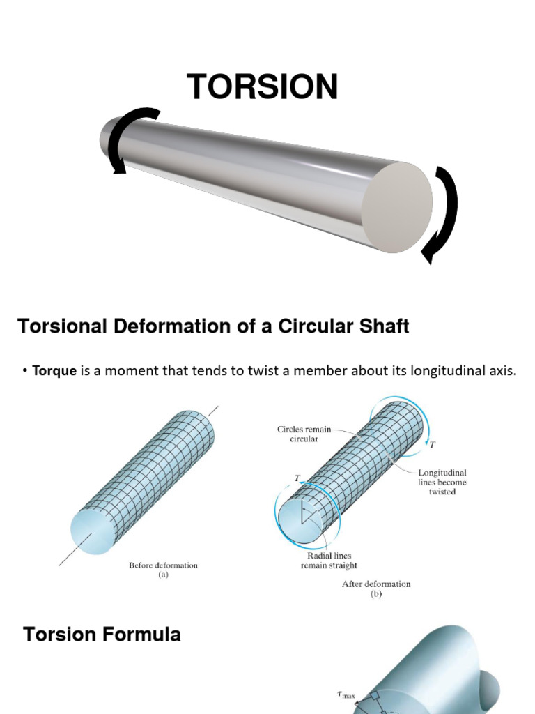 Torsion PDF | PDF | Stress (Mechanics) | Solid Mechanics
