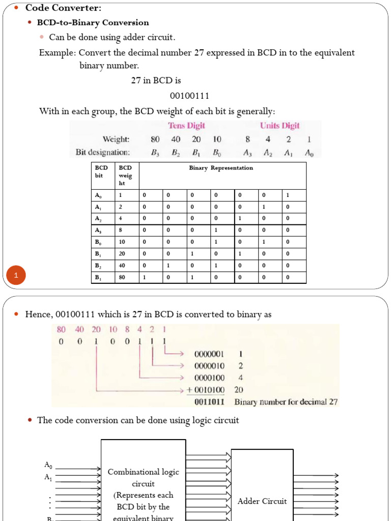 Lecture #12 | PDF | Binary Coded Decimal | Arithmetic Lecture #12 | PDF | Binary Coded Decimal | Arithmetic