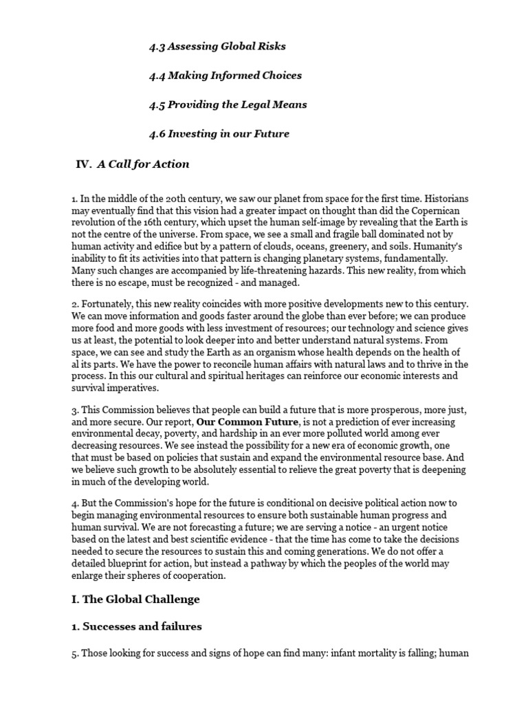 11 - PDFsam - Our Common Future | PDF | Sustainability | Natural Environment