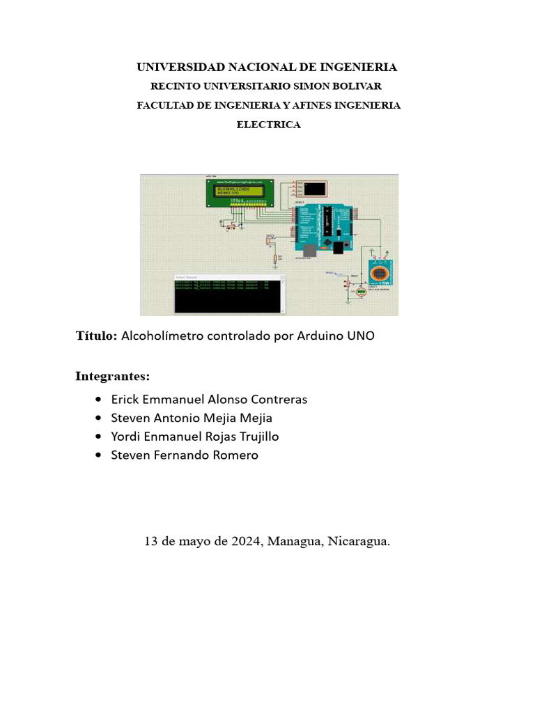 Proyecto Microcontroladores | PDF | Microcontrolador | Arduino
