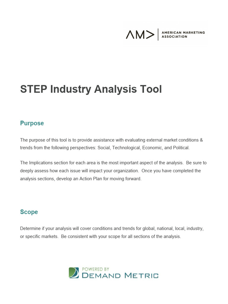 Step Analysis Template AMA | PDF