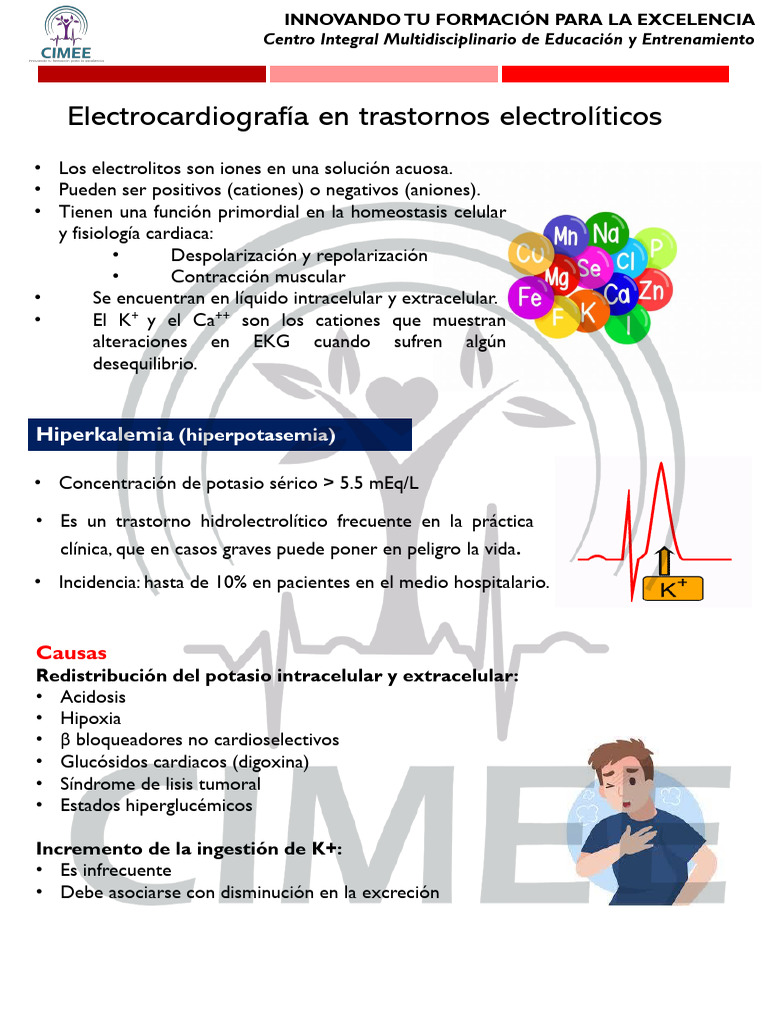 013 Resumen Electrocardiografia Electrolitos-1 | PDF | Electrocardiografia | Sistema cardiovascular