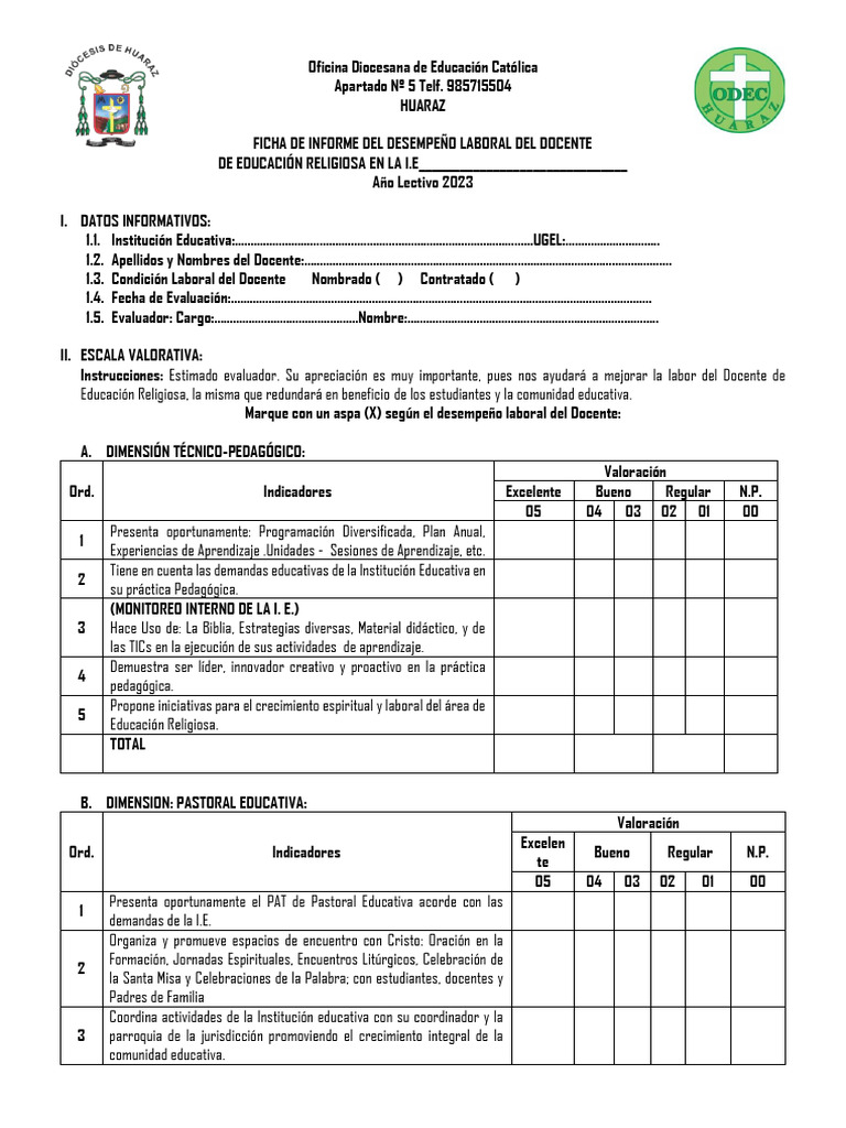 Informe Del Director 2023 Ok | PDF | Pedagogía | Enseñando