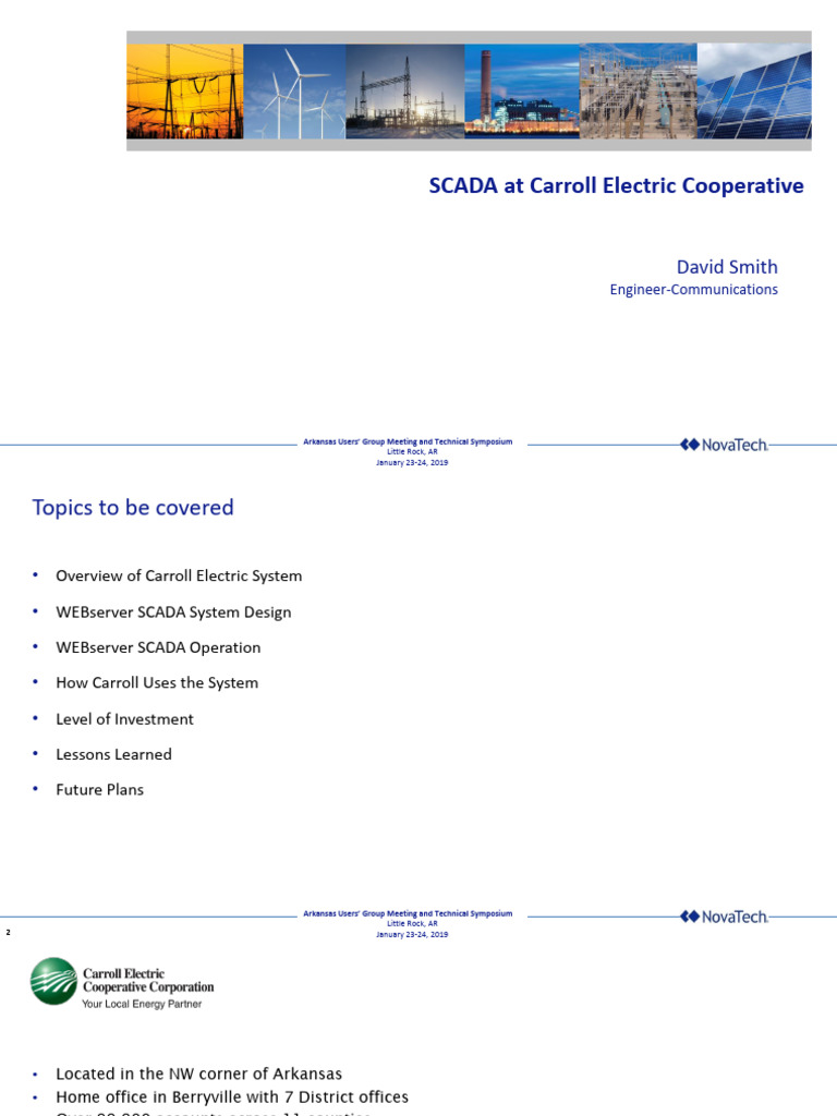 Carroll Electric SCADA | PDF | Electrical Substation | Scada