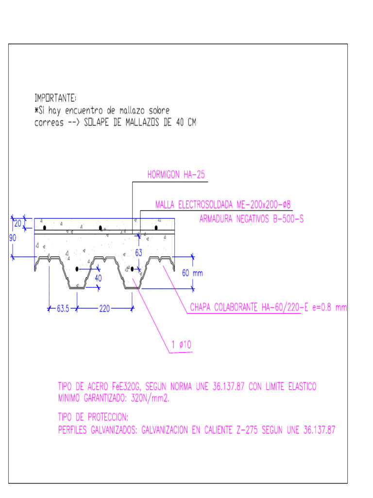 Detalle Forjado Colaborante Con Mallazo 200x200x8 (1)-Layout1 | PDF