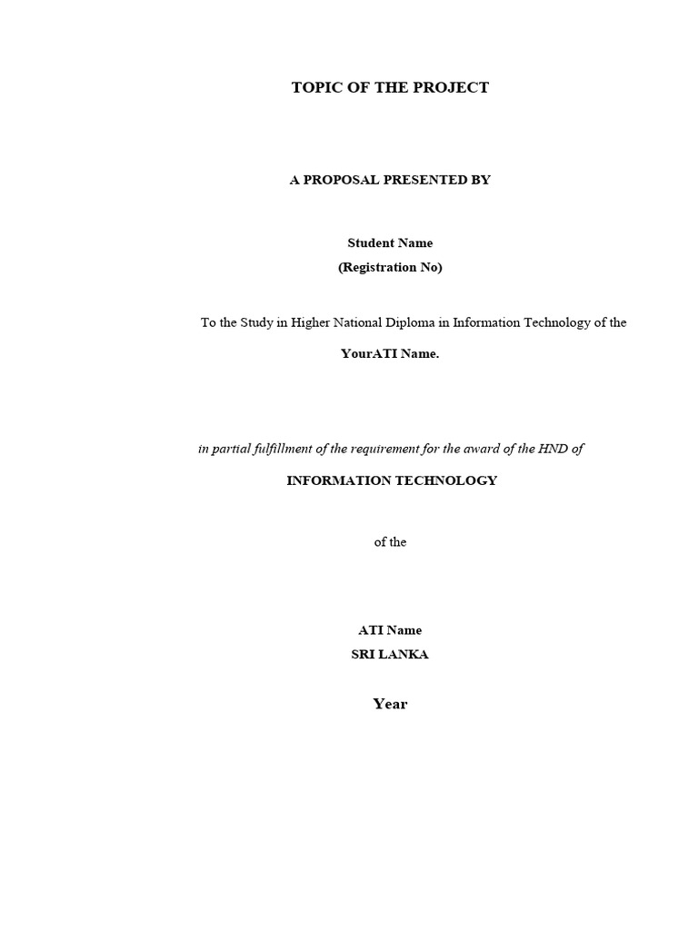 Sample Proposal Fomat | PDF | Information Technology | Software Engineering