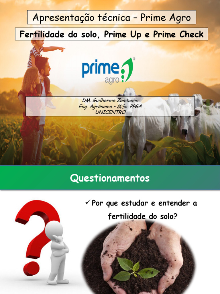 Apresentacao Fertilidade, Up e Check | PDF | Ácido | Ph