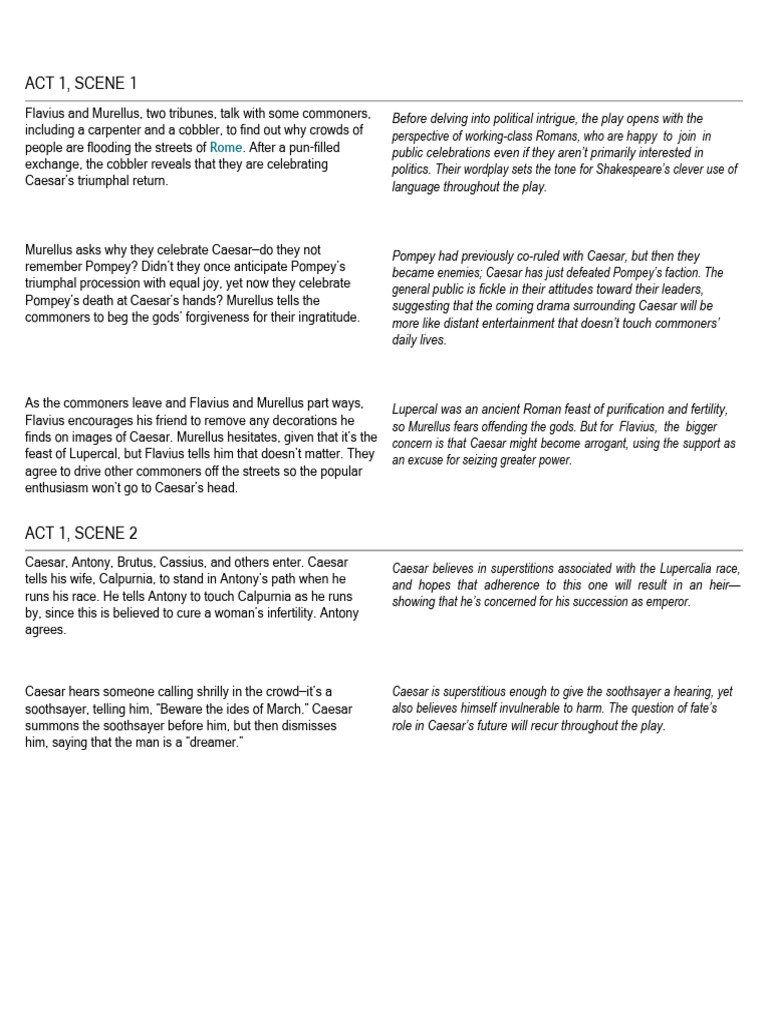 Julius Caesar Complete Guide (LitCharts) | PDF | Mark Antony | Julius ...